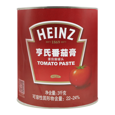 亨氏番茄膏3kg高浓度披萨意大利