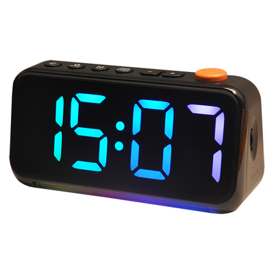 三每RGB炫彩桌面时钟闹钟
