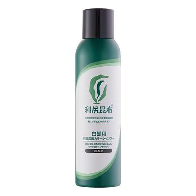 利尻昆布无硅油植物碳酸泡补色固色染发洗发水180g自然黑发多功效
