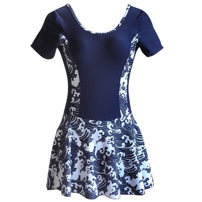 连体泳衣女泡温泉裙式2025新款