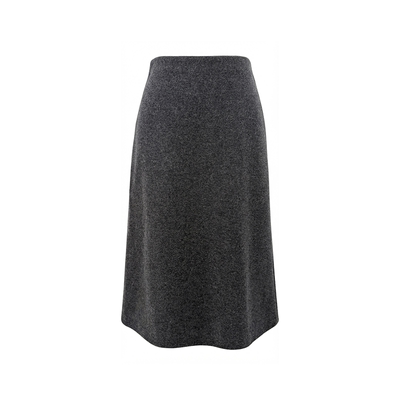 Lorene羊毛半身裙A字版中长款裙