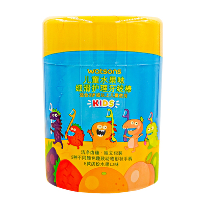 屈臣氏水果味护理牙线棒50支儿童
