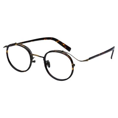 CACCI男女通用圆雕花钛眼镜架