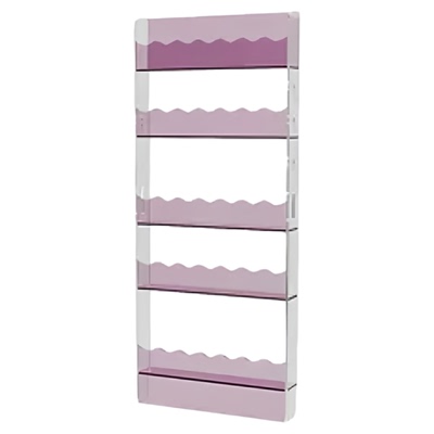 亚克力门后置物书架收纳柜收纳架