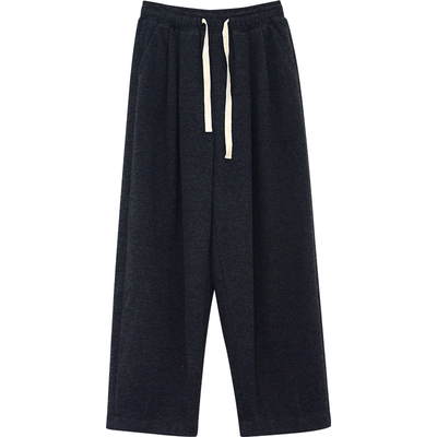 抽绳333sss深灰色加厚卫裤