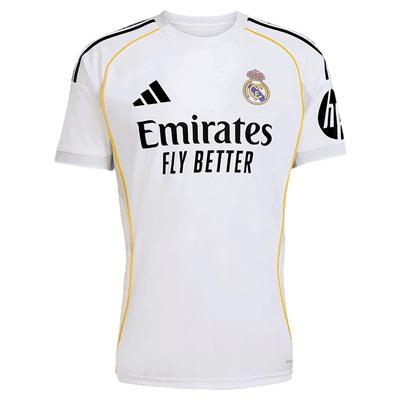 天朗足球阿迪达斯皇马25/26赛季主场球迷版透气球衣足球服JJ1931