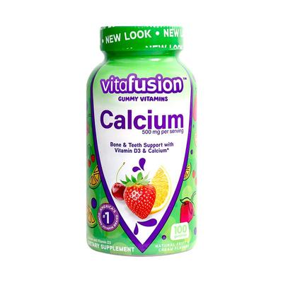 vitafusion成人中老年钙水果味钙片女大学生钙VD软糖女性补钙