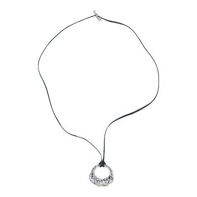 dinn绷带缠绕吊坠皮绳长项链