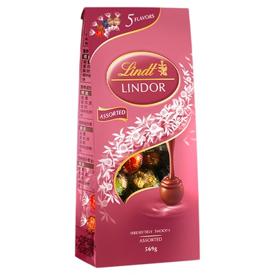 Lindt/瑞士莲官方正品软心精选牛奶巧克力569g零食伴手礼零食