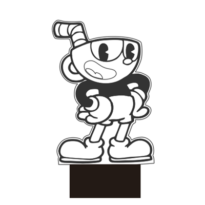 茶杯头Cuphead周边usb小夜灯