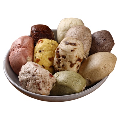 膳食馒头五黑茯苓山药红枣小米