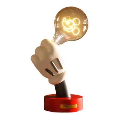 米奇手台灯卧室床头氛围灯创意卡通可爱儿童房装饰小夜灯 灯泡