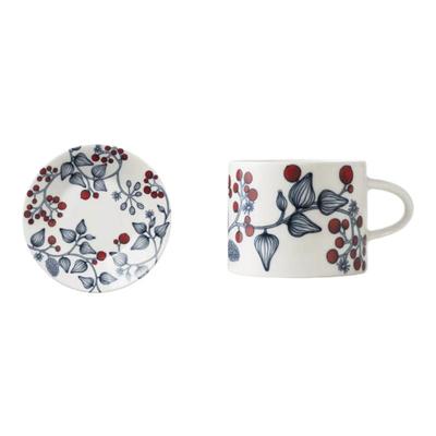 Arabia芬兰  日本限定 四季浆果咖啡杯碟碗餐盘子糖罐奶壶