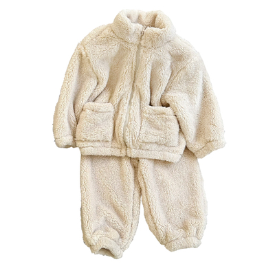 亲子舒适软糯加绒睡衣套装