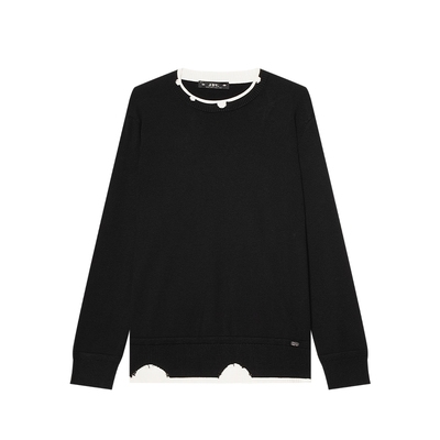 JDV男装假两件圆领毛衣