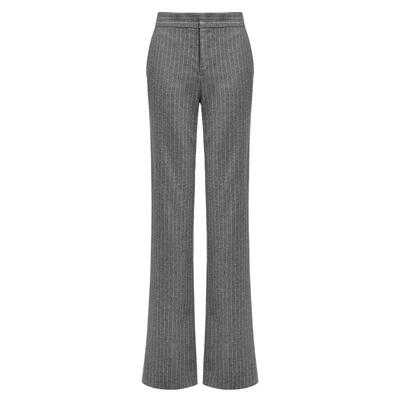 COCOBELLA竖条纹羊毛休闲裤