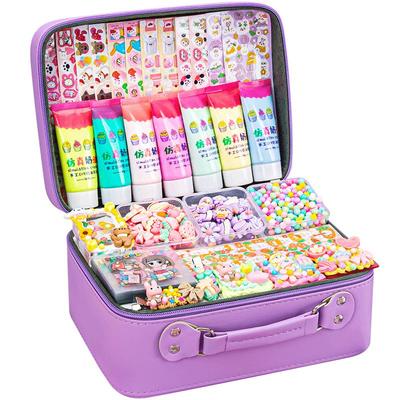 卡通奶油胶咕卡套装女孩玩具