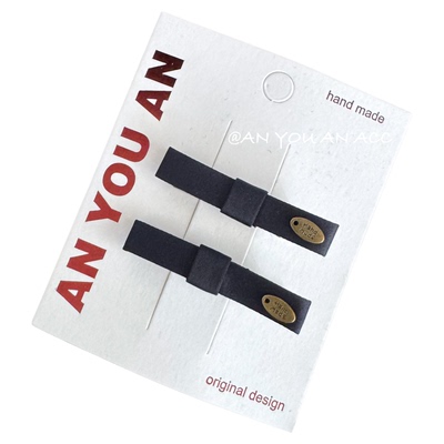 miu系千金风一字蝴蝶结手工发夹