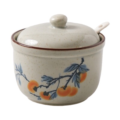 中式陶瓷调料罐家用盐辣椒罐