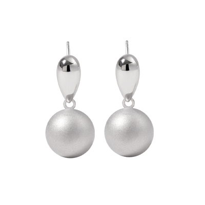 ULINE通体S925纯银耳环银耳钉女