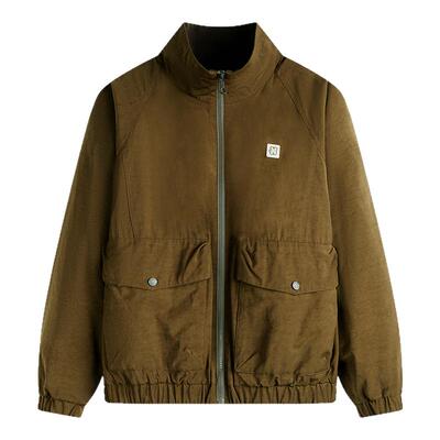 NAVIGARE意大利小帆船宽松翻领夹克男26春季新款加绒加厚保暖外套