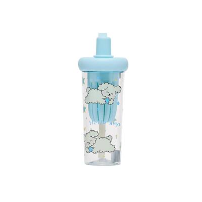 三福缔卡洛卡甜宠果茶杯塑料杯550ML 趣味创意水杯518486