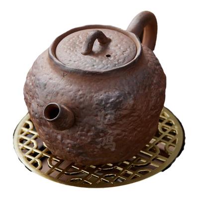 归鸿粗陶老岩泥顽石壶 功夫茶具手工泡茶壶家用复古侘寂风泡茶器