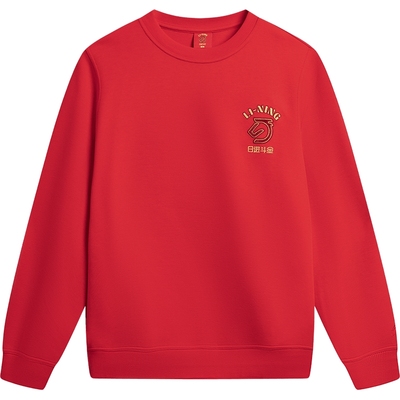 李宁日进斗金男子圆领卫衣