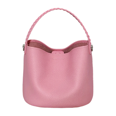 jpjclassic头层牛皮通勤水桶包