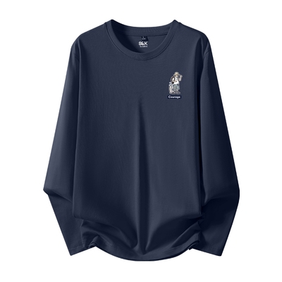 班尼路S&K纯棉长袖t恤男春秋