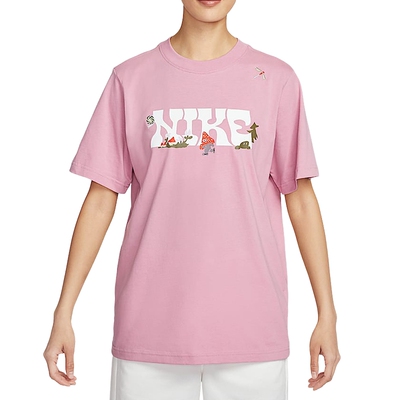 NIKE耐克女子棉质宽松T恤夏季新款休闲轻便柔软舒适IF0607-668