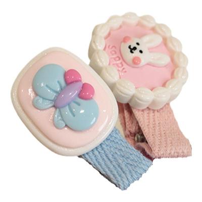 黄小妞可爱女童小宝宝发夹全包布