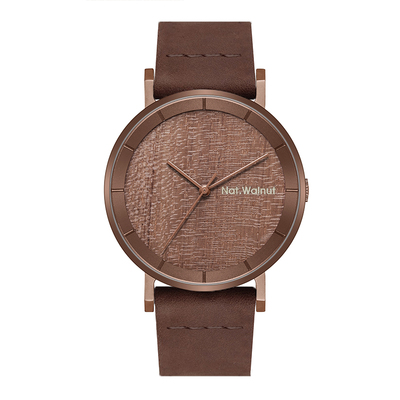 天然原木制质简约风设计复古手表