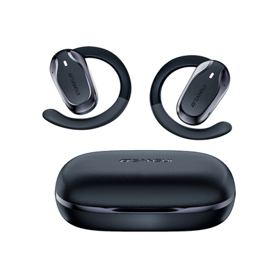 山水W65无线蓝牙耳机挂耳式不入耳气骨传导开放运动跑步专用耳机