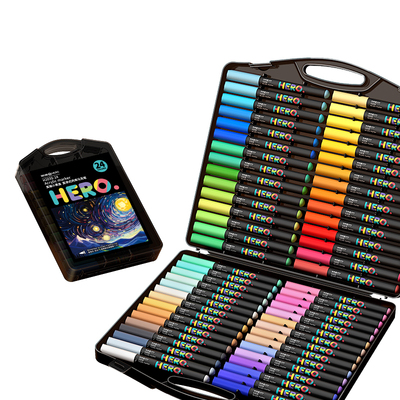 英雄直液式丙烯马克笔软头