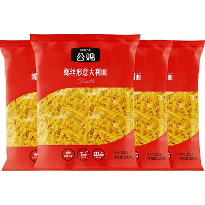 公鸡方便速食意大利面500g×4袋
