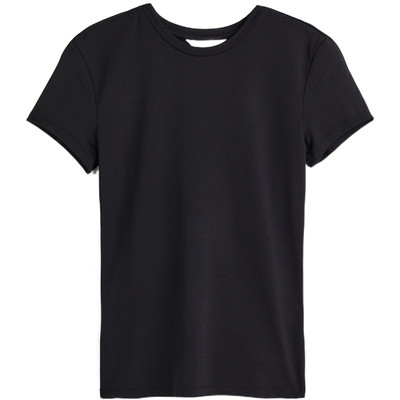 H&M修身基础款圆领短袖T恤