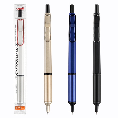 日本三菱金属笔杆圆珠笔0.28