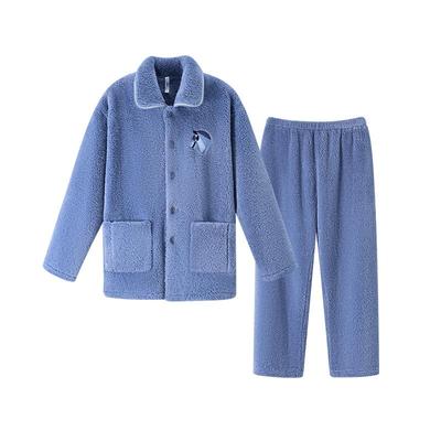 【陈哲远同款】海澜之家情侣家居服套装25秋冬新款珊瑚绒加绒睡衣