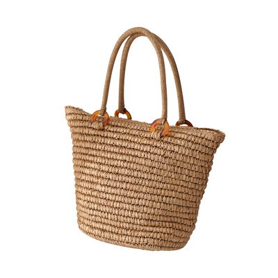 草编包女夏法式小众手工编织日系