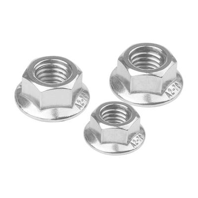 304不锈钢法兰螺母六角防松螺帽