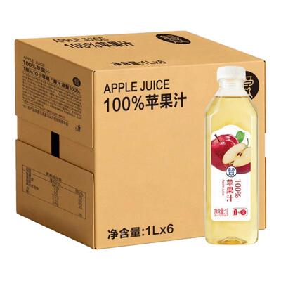 盒马 100%苹果汁 1L*6瓶