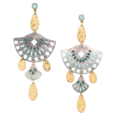 法国品牌Franck Herval YOKO系列耳环女士时尚潮流气质型流苏耳钉