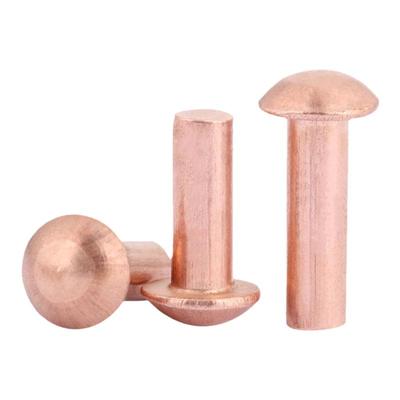 紫铜半圆头实心铆钉敲击式卯钉