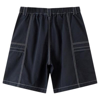 STARTER梭织短裤2025夏季新款纯棉休闲通勤运动百搭黑色短裤裤子