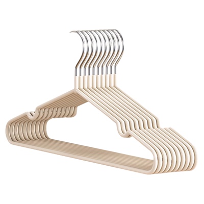 钢芯防滑衣架挂衣架撑镀PVC外层