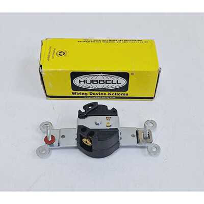 Hubbell HBL4560 TwistLock Single Receptacle 15A250V 2P 3W Lo