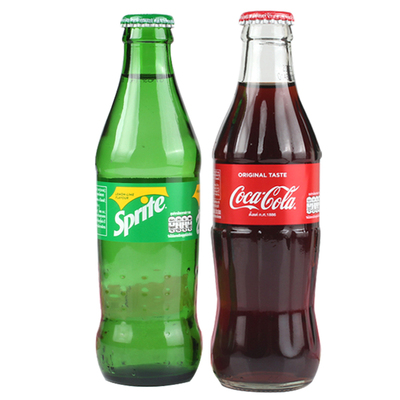 泰国进口可乐青柠檬雪碧玻璃瓶装