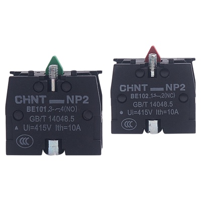 CHNT正泰常开常闭XB2按钮触头NP2-BE101 ZB2BE102C辅助触点NO NC