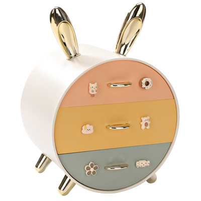 抽屉式桌面收纳盒化妆品杂物盒子